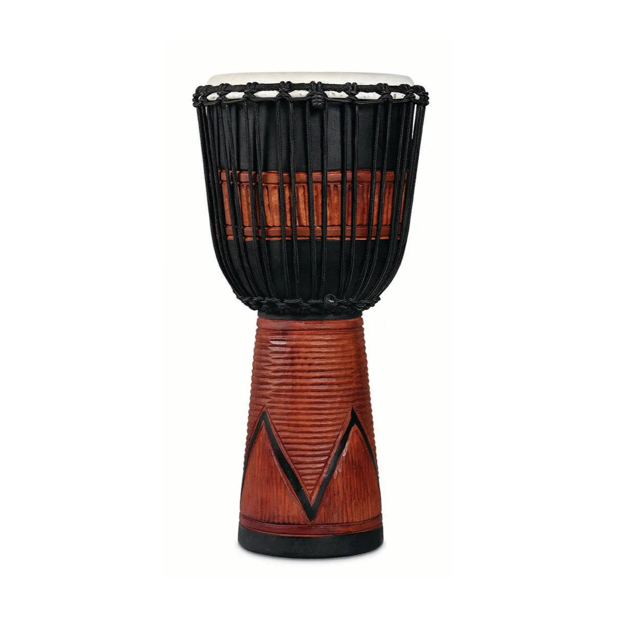 Latin Percussion LP713LB World Beat Wood Art Djembe - Large - Black Br ...