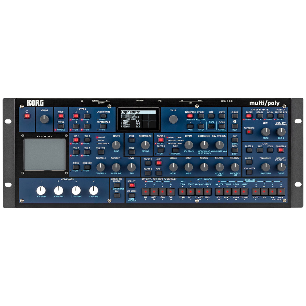 Korg Multi/Poly Analog-Modeling Synthesizer Module – Bananas at Large ...