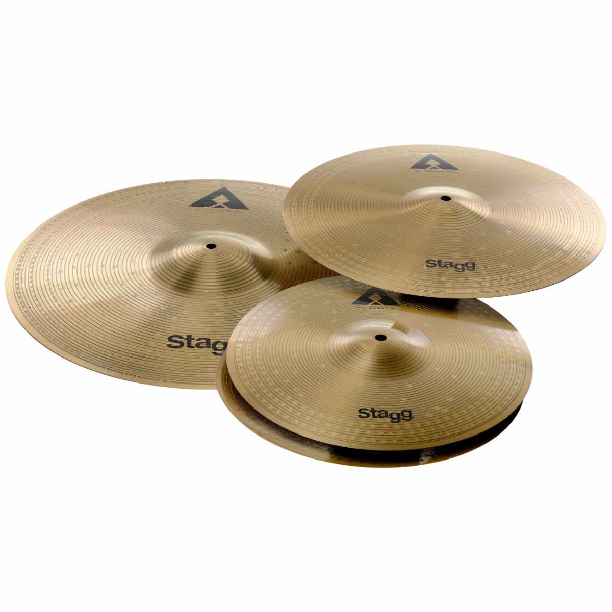 Stagg AX Innovation Series Copper-Steel Cymbal Set - 14 in., 16 in., 2 ...