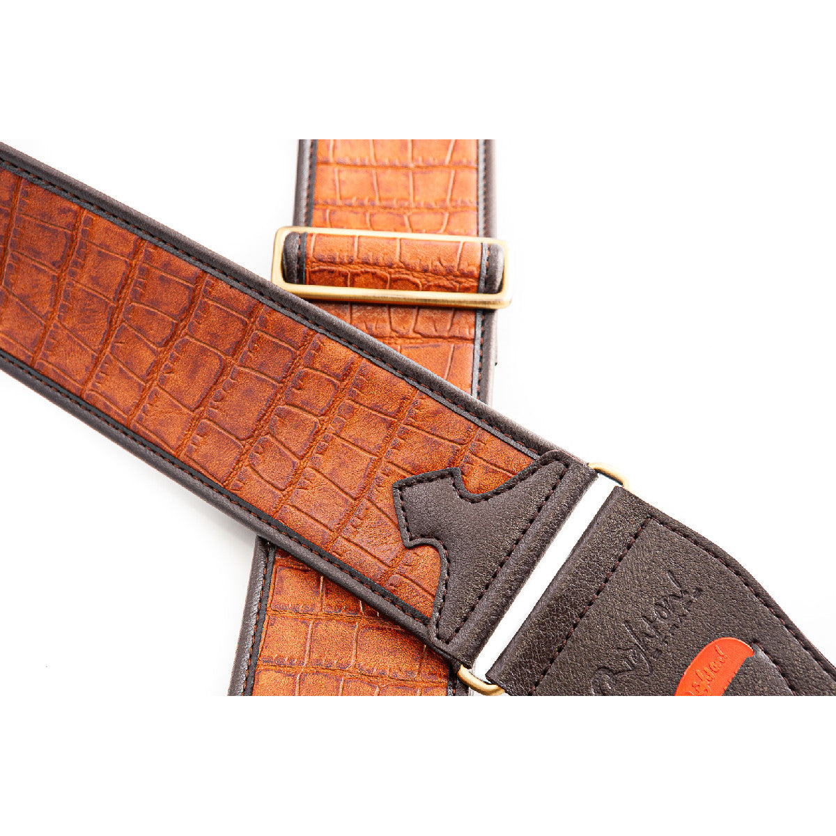 RightOn! Straps Alligator Guitar Strap - Light Brown – Bananas At Large ...