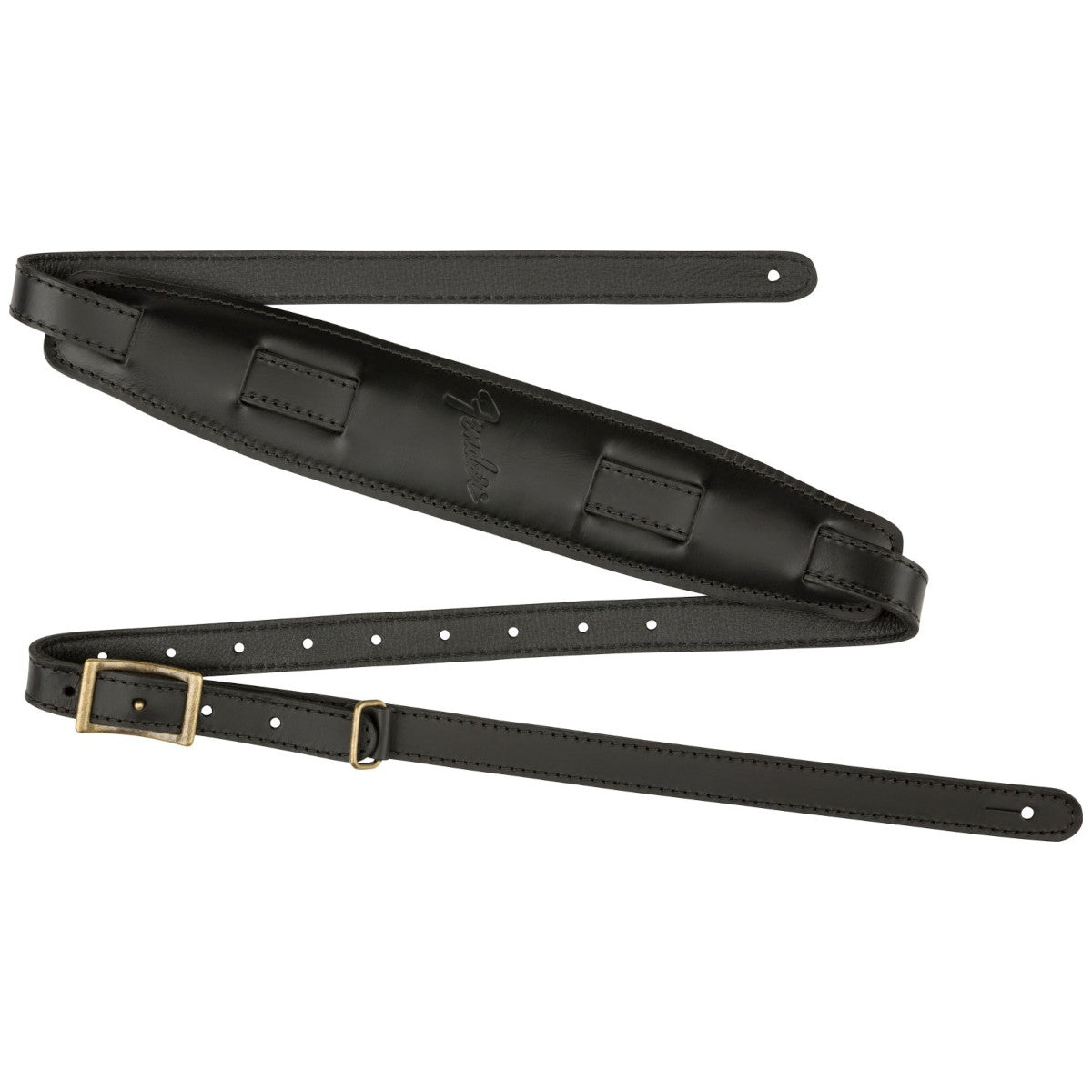 Fender Mustang Leather Saddle Straps - Black – Bananas At Large Inc ...