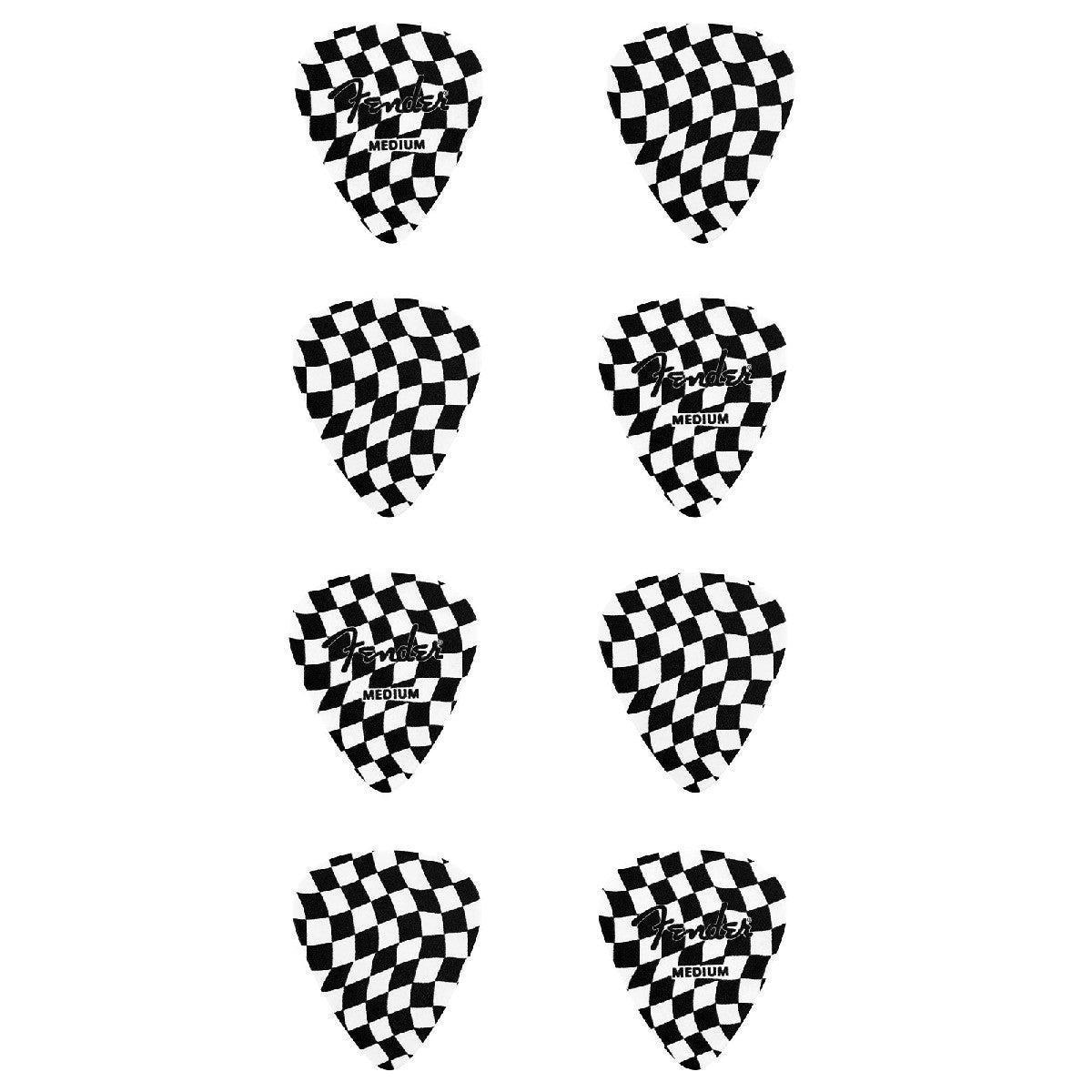 Fender Wavy Checkerboard 351 Celluloid Picks - (8) – Bananas At Large ...