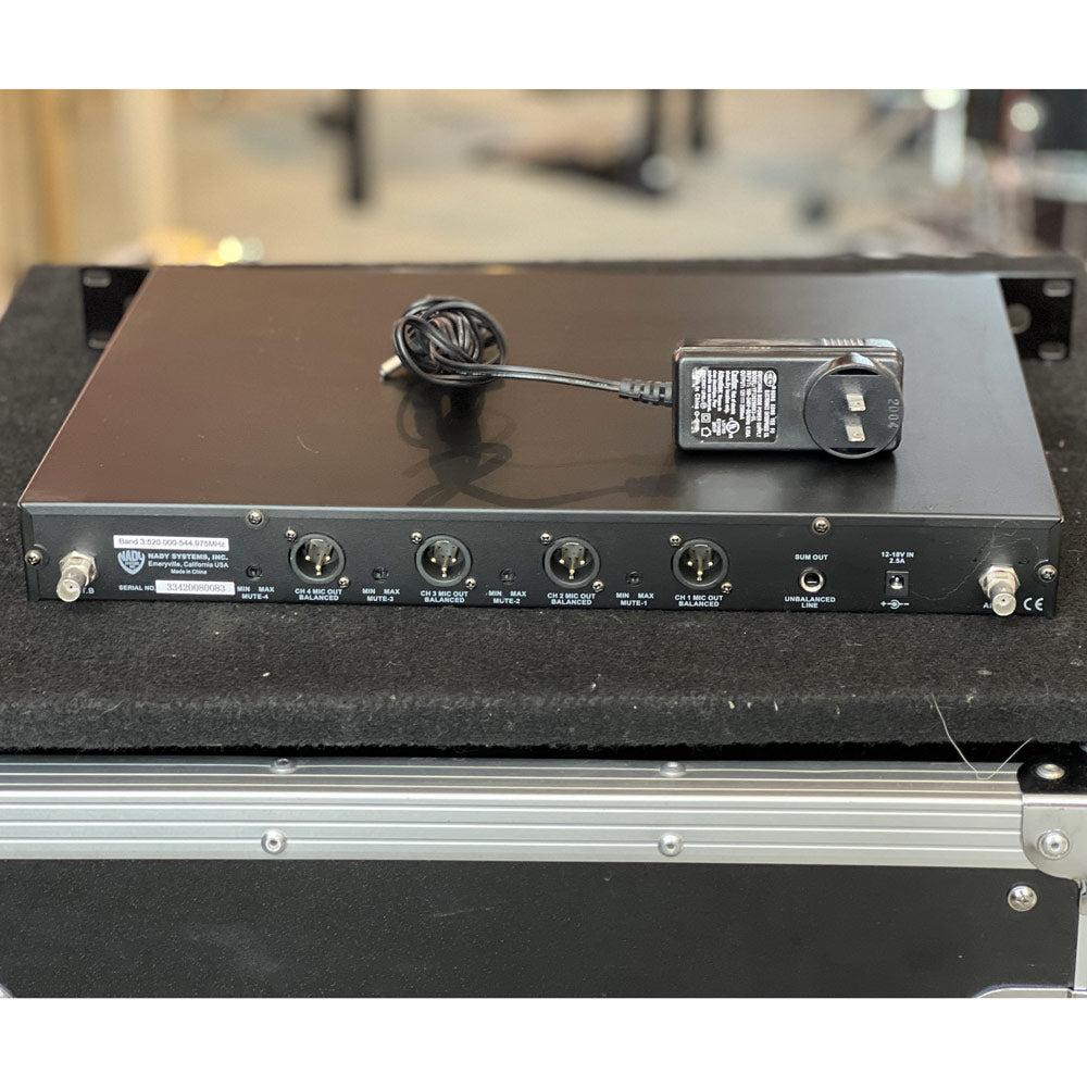 NADY 4W-1KU QUAD 4 Channel UHF Wireless Receiver Only (Pre-Owned - All ...