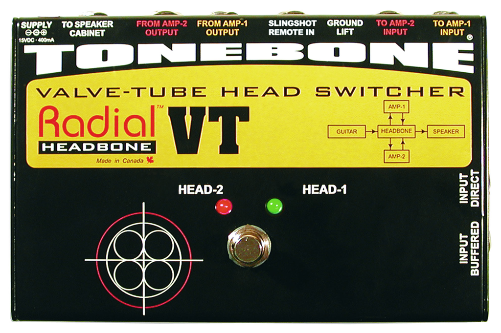 Radial Tonebone Headbone VT Amp Head Switcher for two tube amps ...